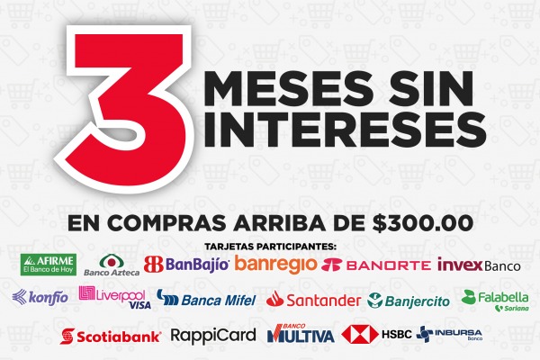 Tarjetas participantes para Meses sin Intereses - Celaya